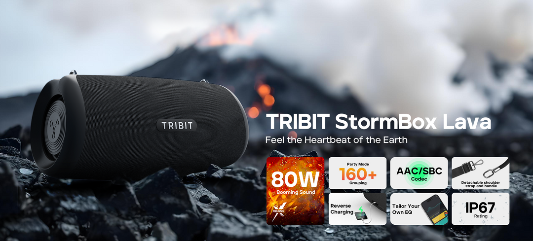 TRIBIT StormBox Lava Portable Bluetooth Speaker – Tribit.com