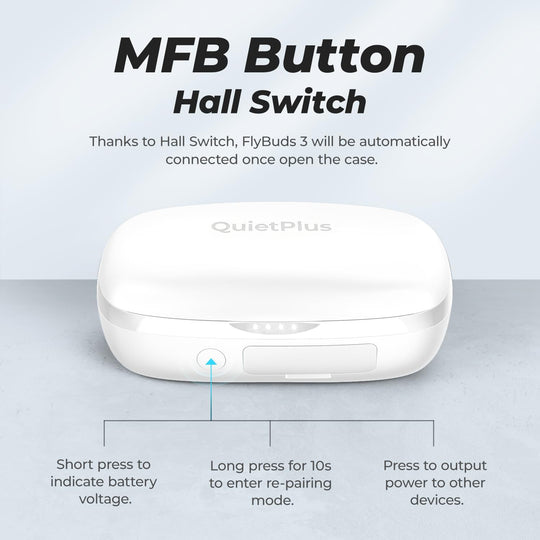 QuietPlus FlyBuds 3 True Wireless Earbuds – Tribit.com
